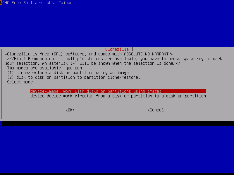 Clonezilla - Screenshots and Photos